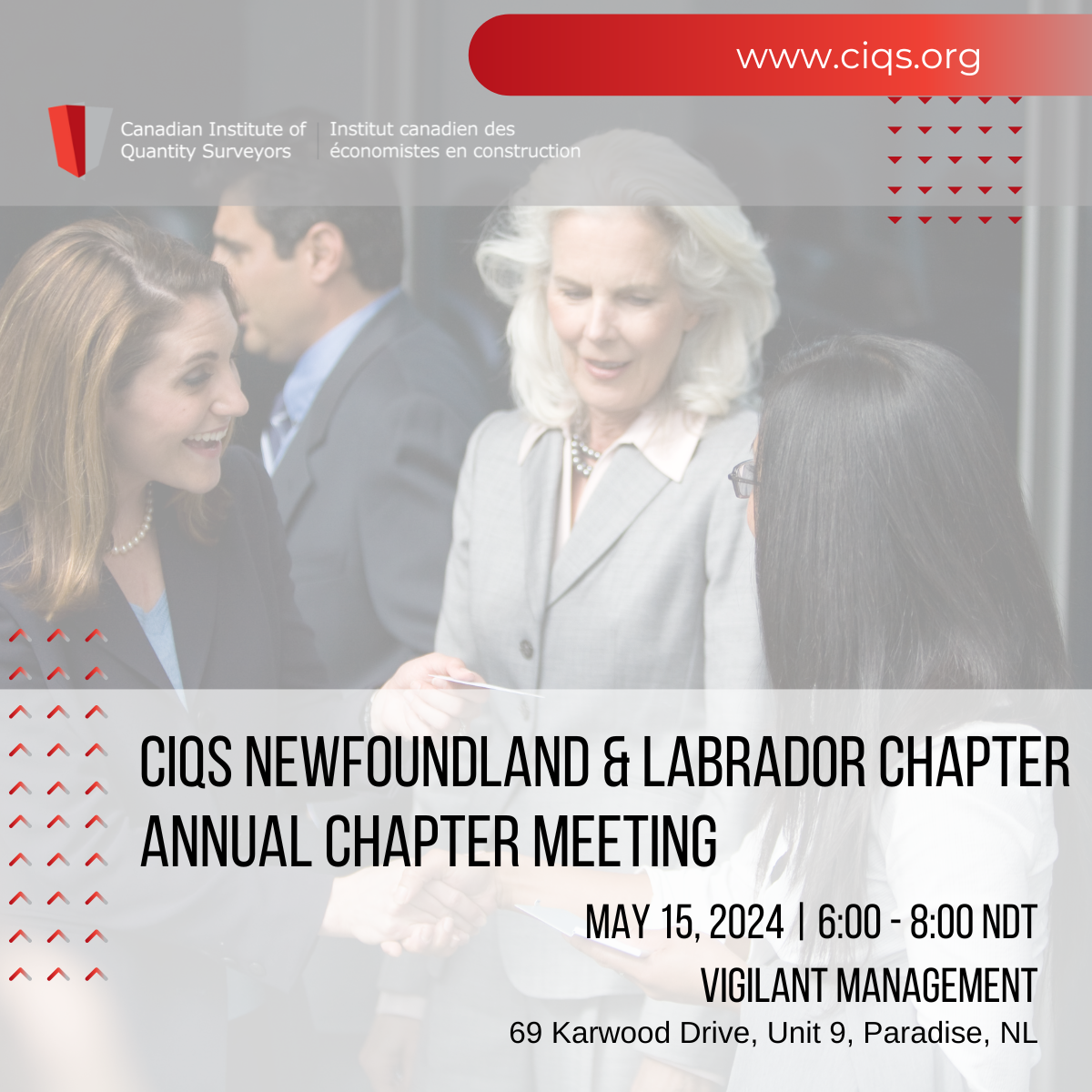 Upcoming Events | Canadian Institute of Quantity Surveyors